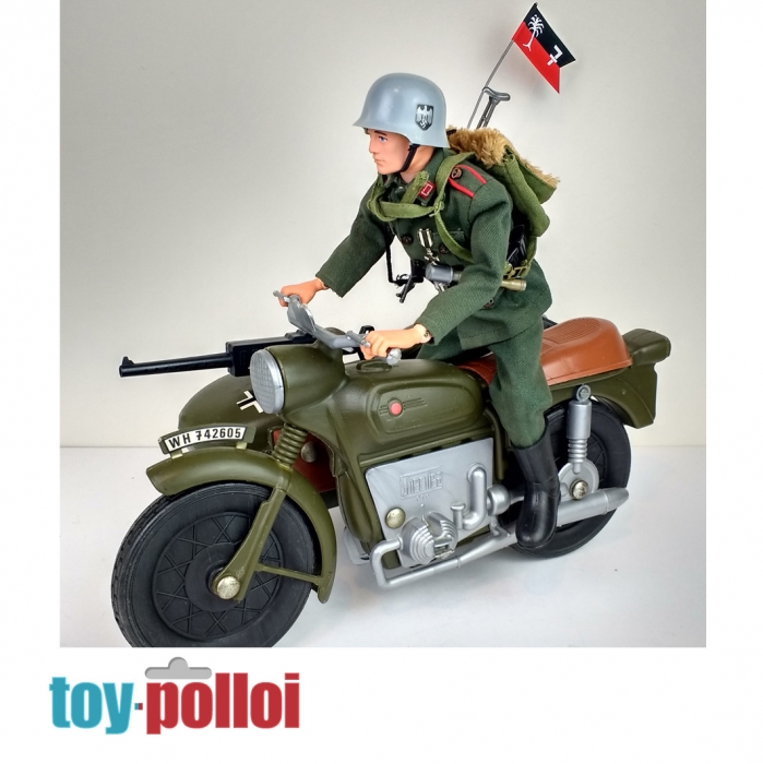 Toy Polloi - Vintage Action Man German Motorbike and Sidecar by ...