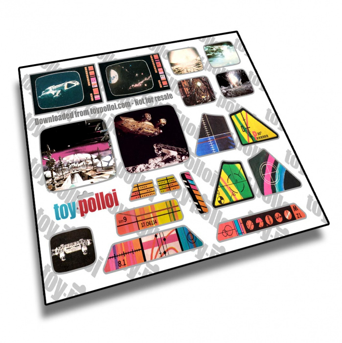 Toy Polloi - Mattel Space 1999 Moon Base Alpha stickers (PDF) - FREE